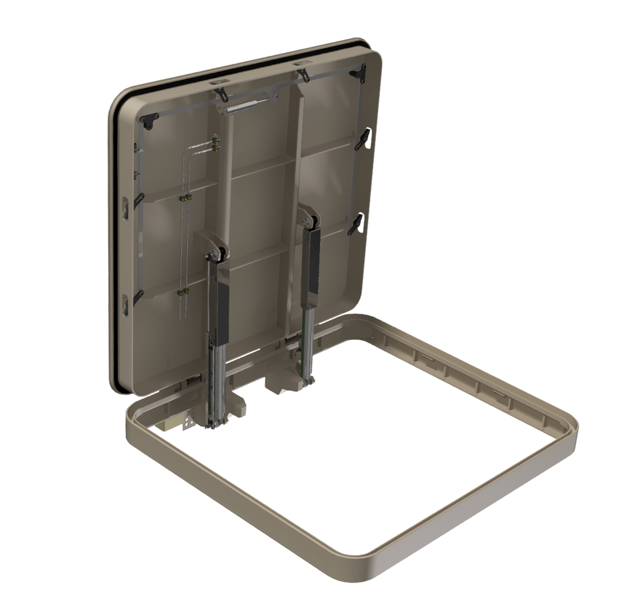 Flush deck hatch (electro-hydraulic operated) - www.winel.nl