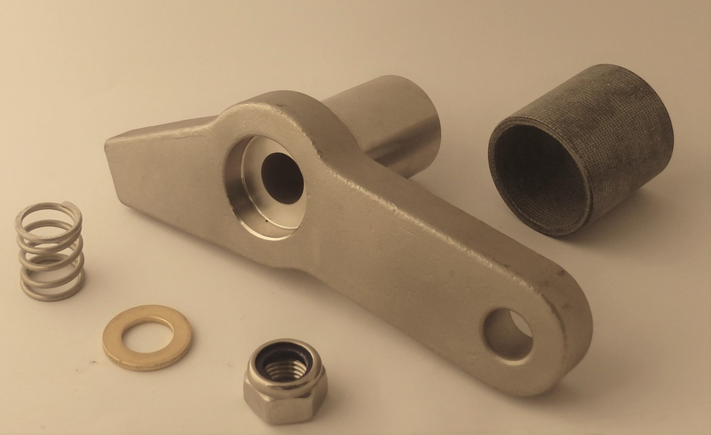 End-cleat set heavy RH Stainless steel 20mm - www.winel.nl