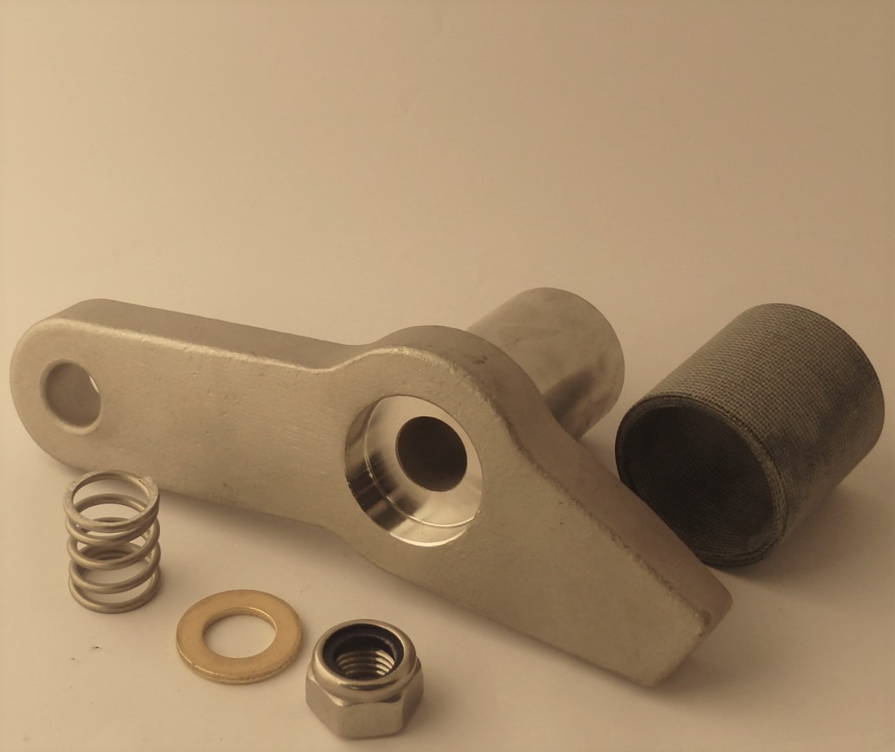 End-cleat set heavy LH Stainless steel 20mm - www.winel.nl